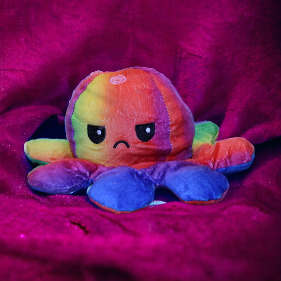 Teeturtle | Toys | Rainbow Angry Happy Mood Emote Octopus Dashboard ...
